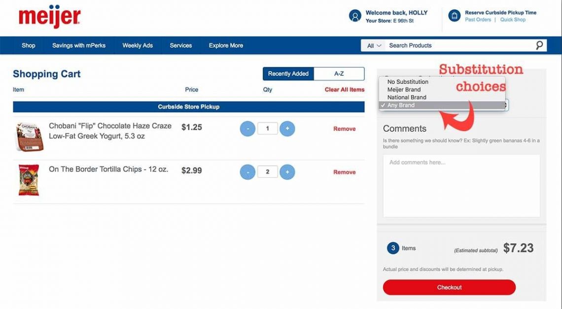 Meijer Curbside Online Grocery Shopping Review | Twisted Tastes
